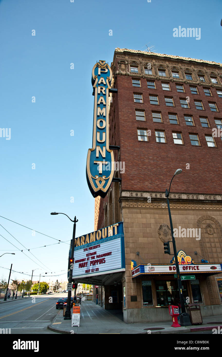 Seattle's historic Paramount Theatre Stock Photo - Alamy