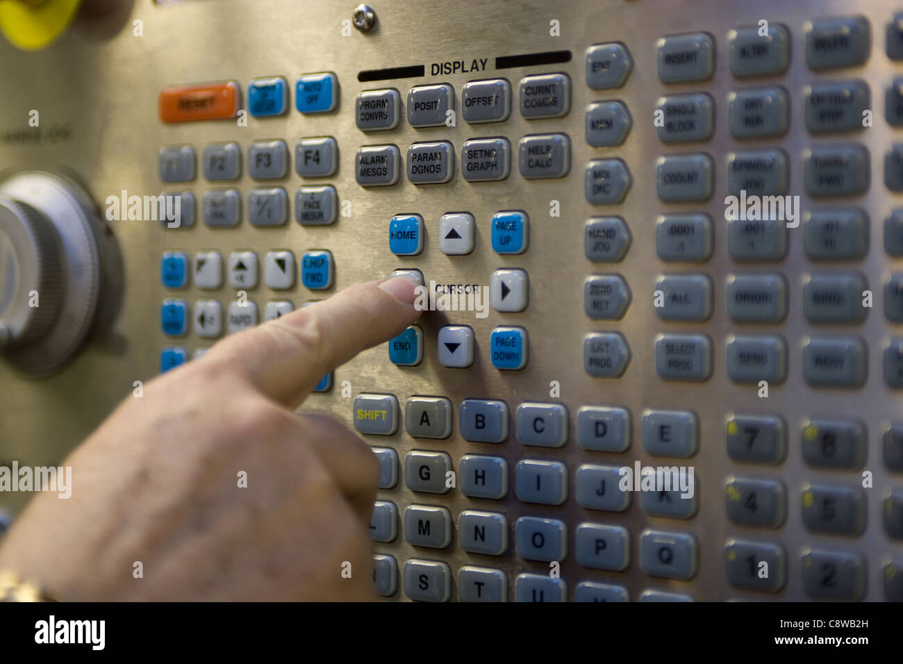 CNC lathe control panel Stock Photo - Alamy