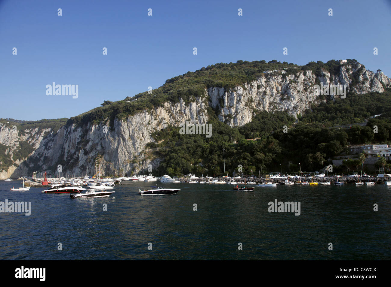 WHITE CLIFFS & PLEASURE BOAT MARINA GRANDE ISLAND OF CAPRI ITALY 17 ...