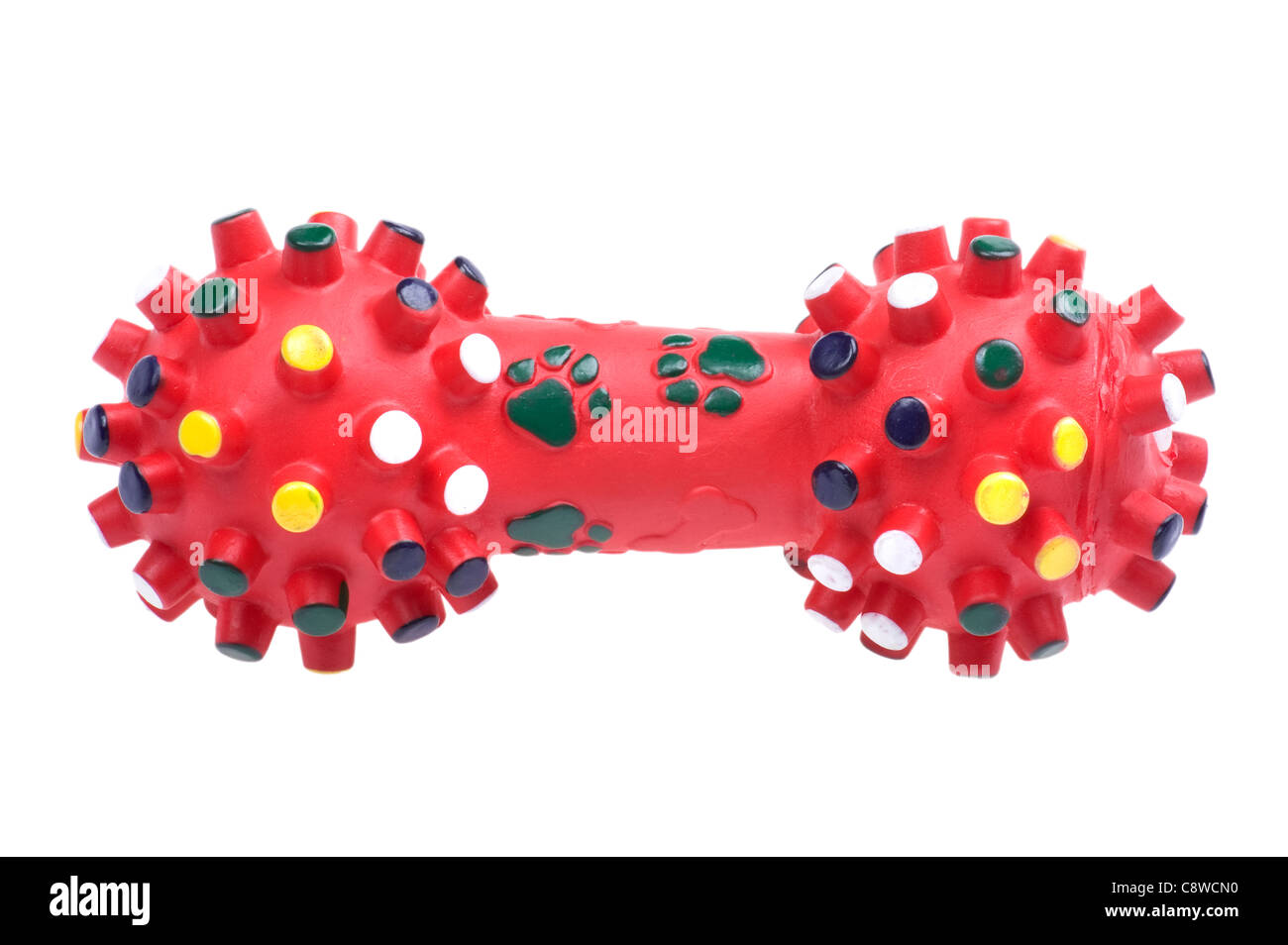 object on white - Plastic toy for dog Stock Photo - Alamy