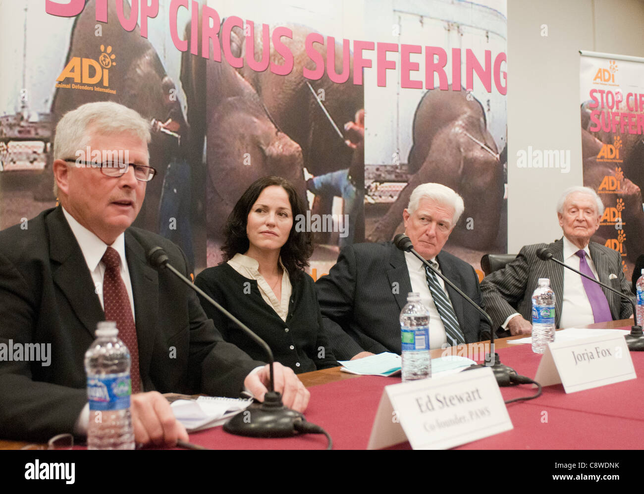 Ed Stewart speaks during a news conference to launch a congressional ...