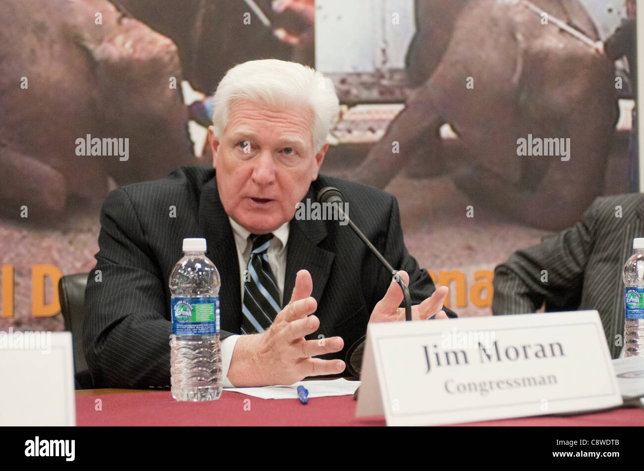 Rep Jim Moran speaks during a news conference to launch a congressional ...