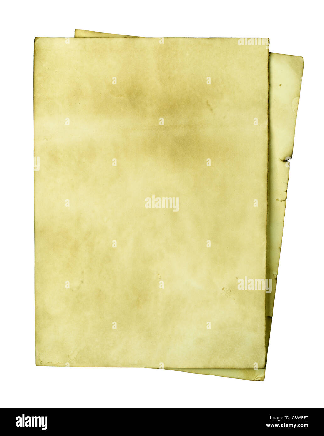 Old papers isolated over white background Stock Photo - Alamy