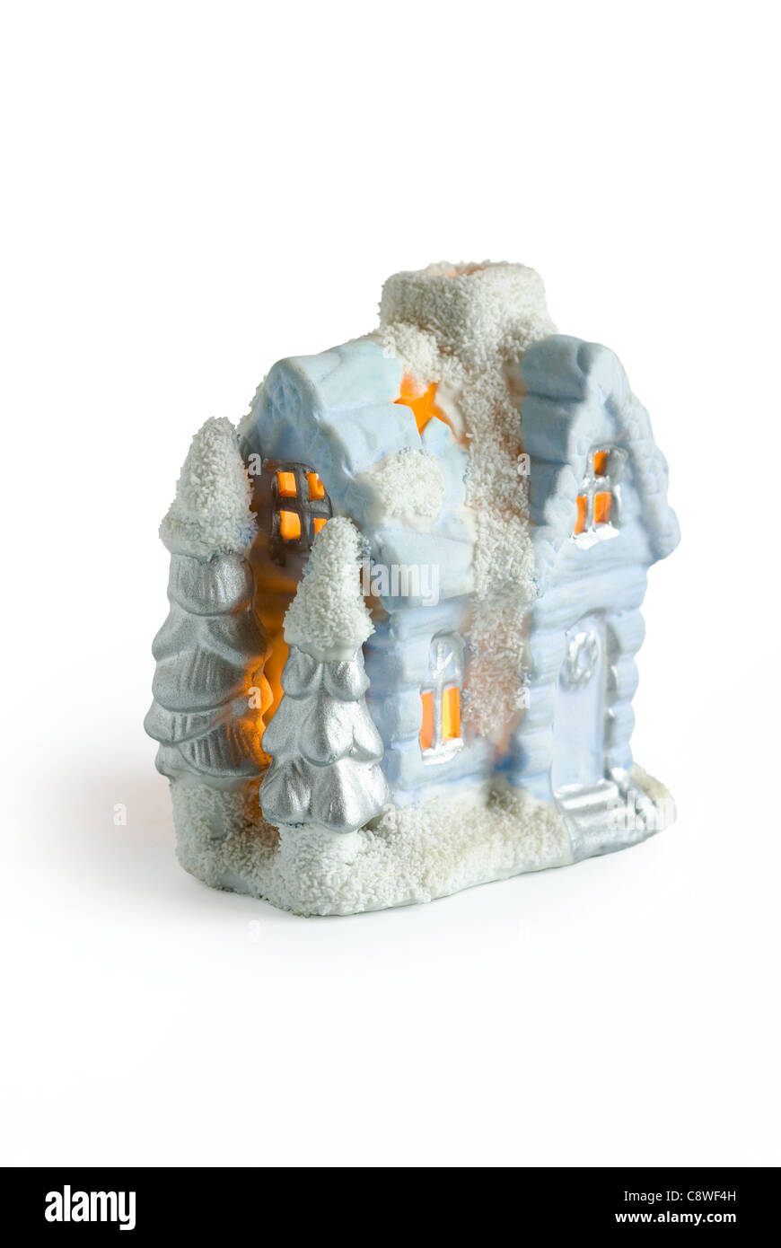 Model blue house orange roof hi-res stock photography and images - Alamy