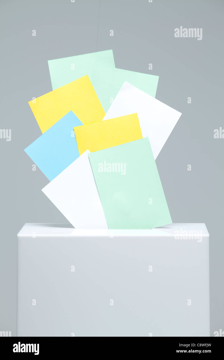 Ballots in box on hi-res stock photography and images - Alamy