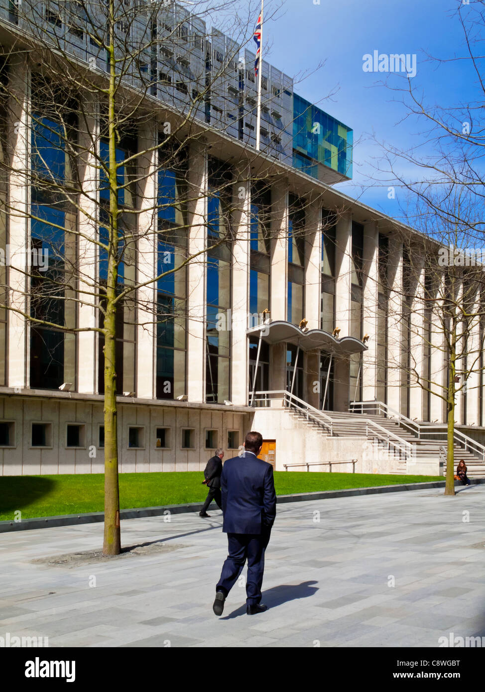 Manchester crown court crown square in central manchester hi-res stock ...
