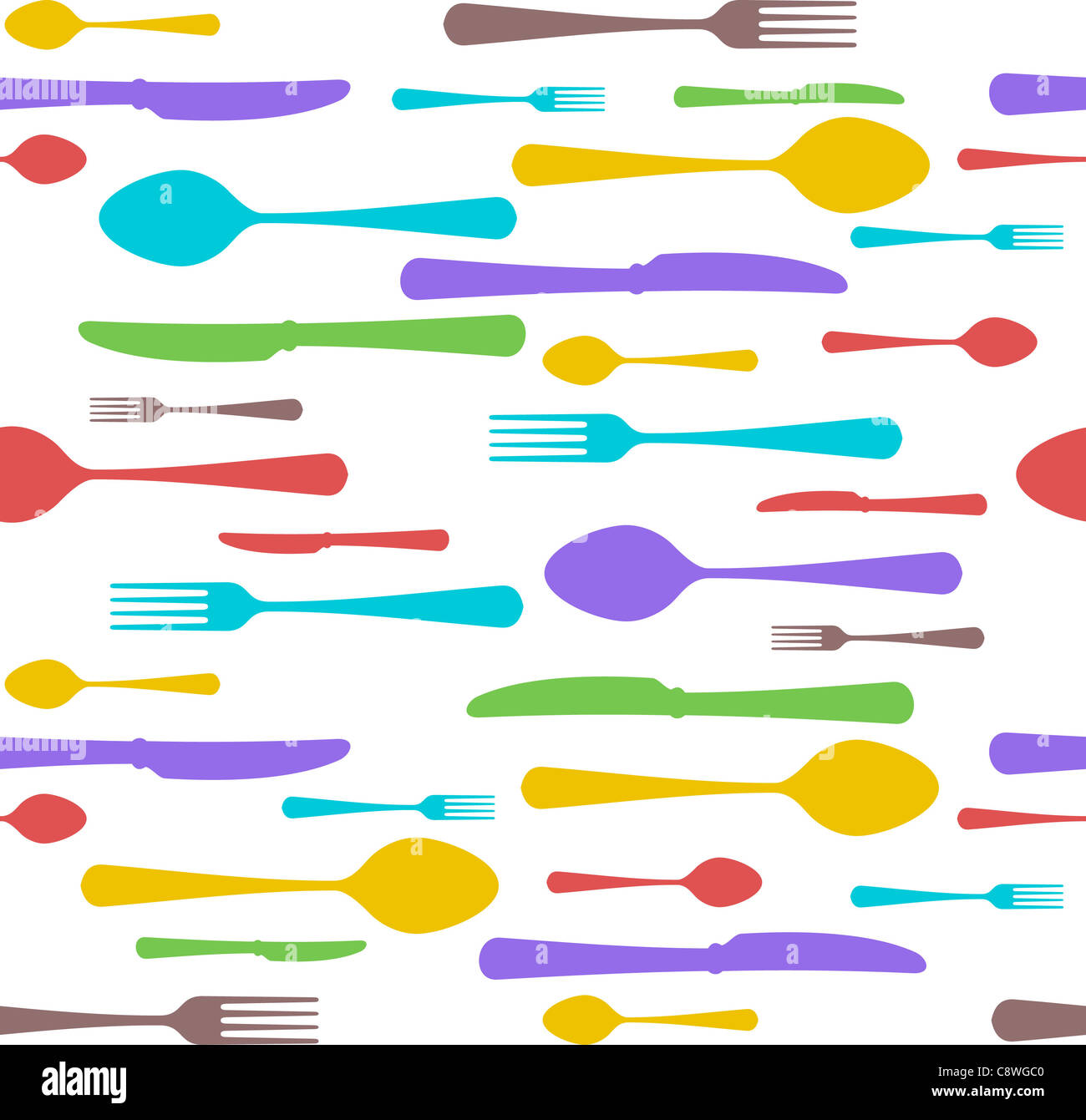 Cultery silhouette hi-res stock photography and images - Alamy