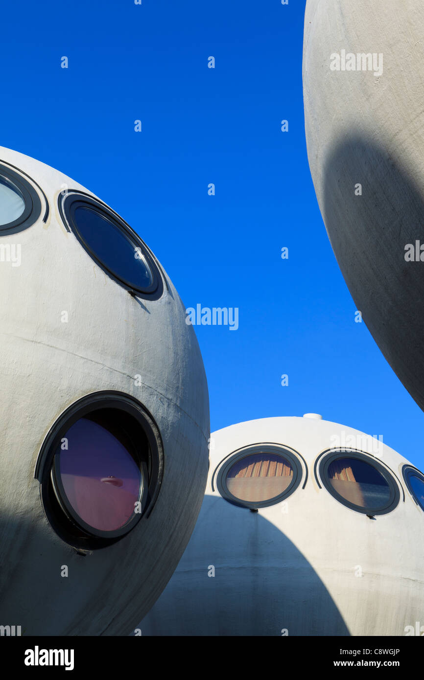 The well-known sphere houses ("bolwoningen" in Dutch) located in the ...