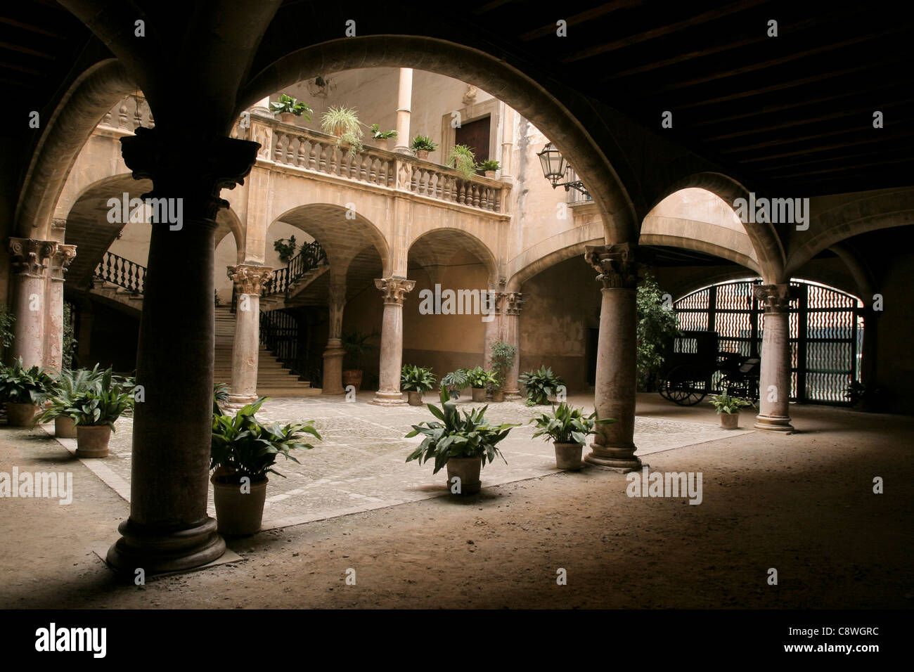 Palma de Mallorca Majorca Baleares Balearic Spain "patio" typical ...