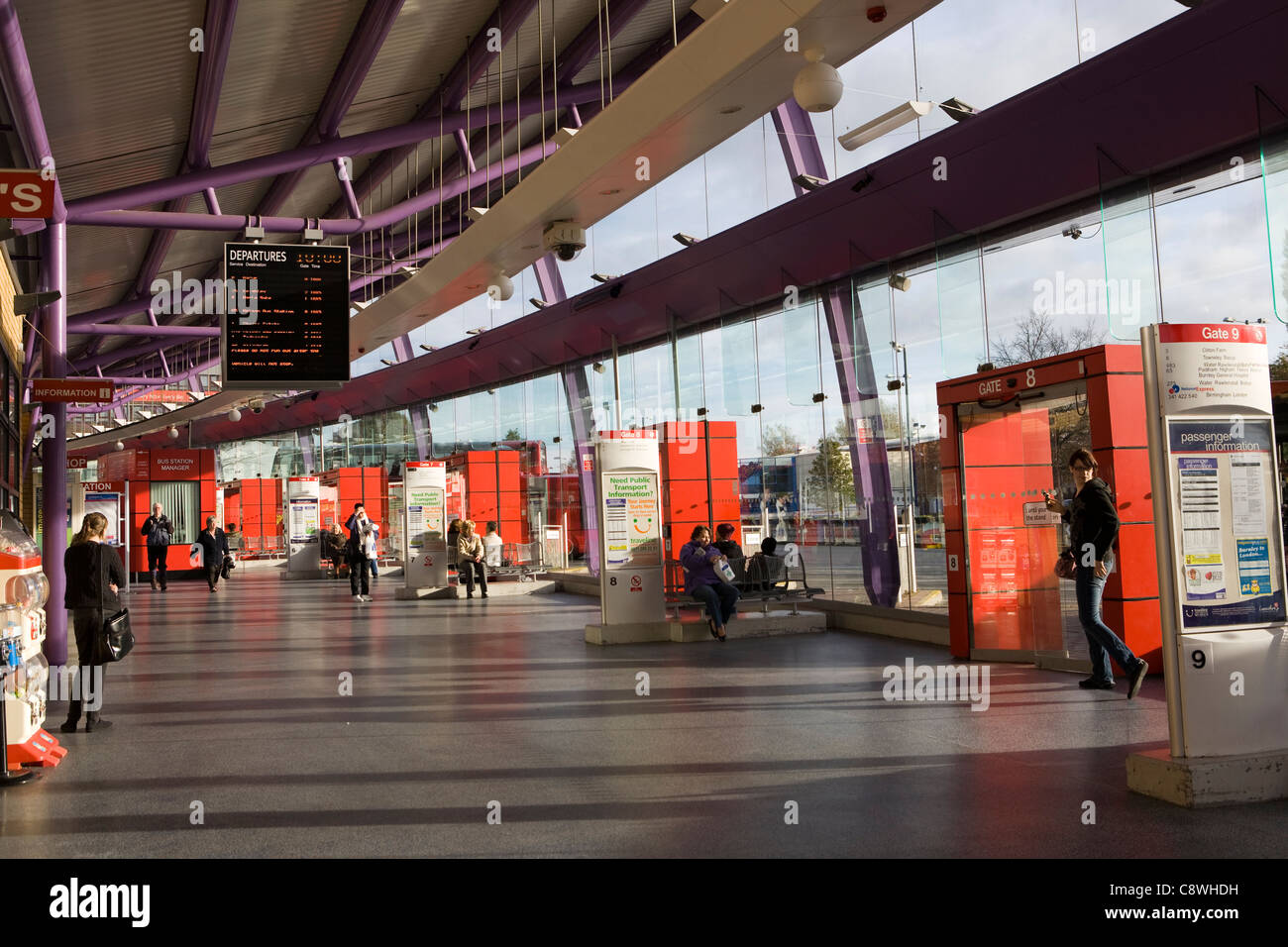The Modern Bus Station at Burnley, Lancashire, UK Stock Photo - Alamy