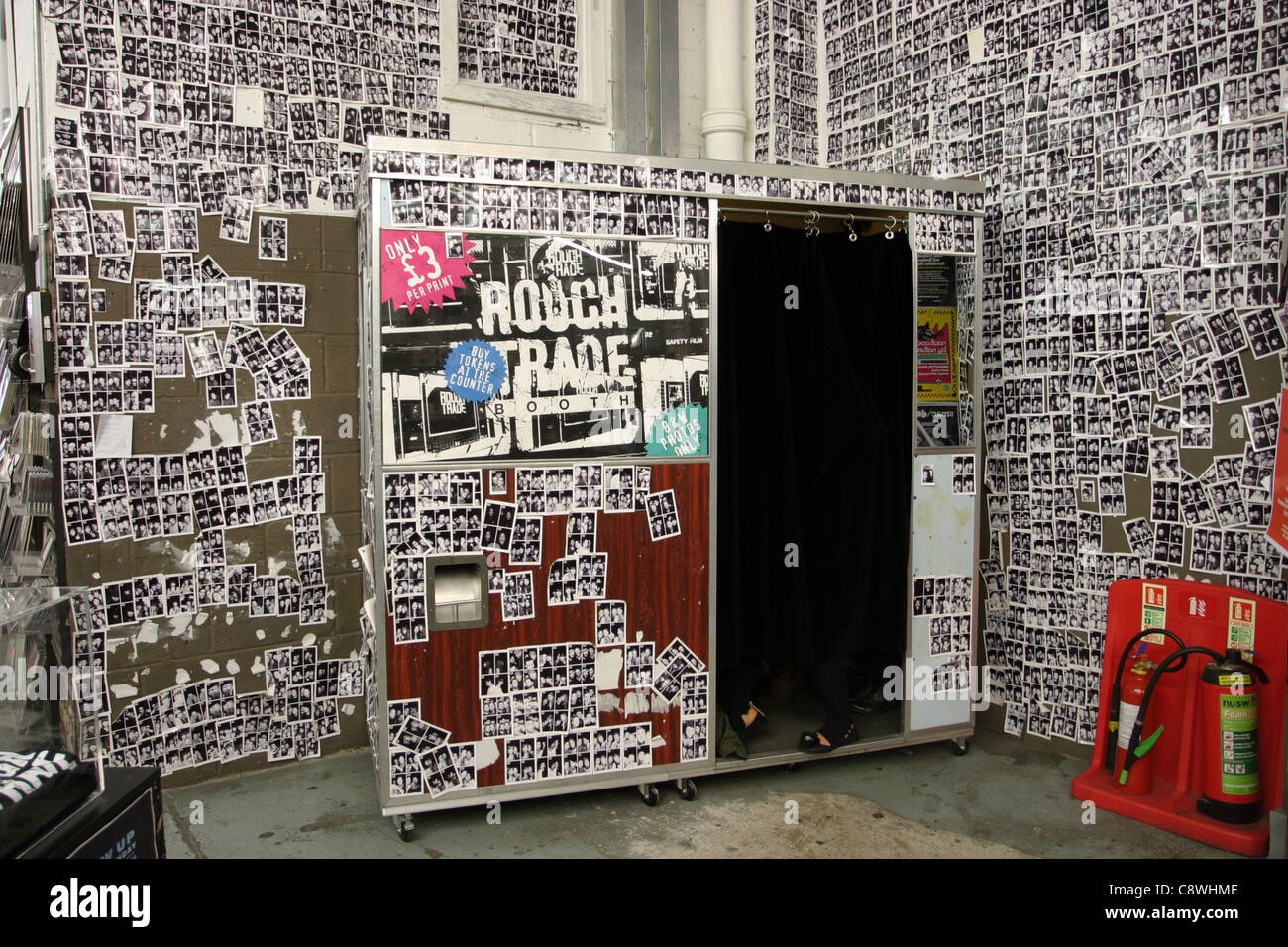 Photo Booth, Rough Trade East Music Store Stock Photo - Alamy