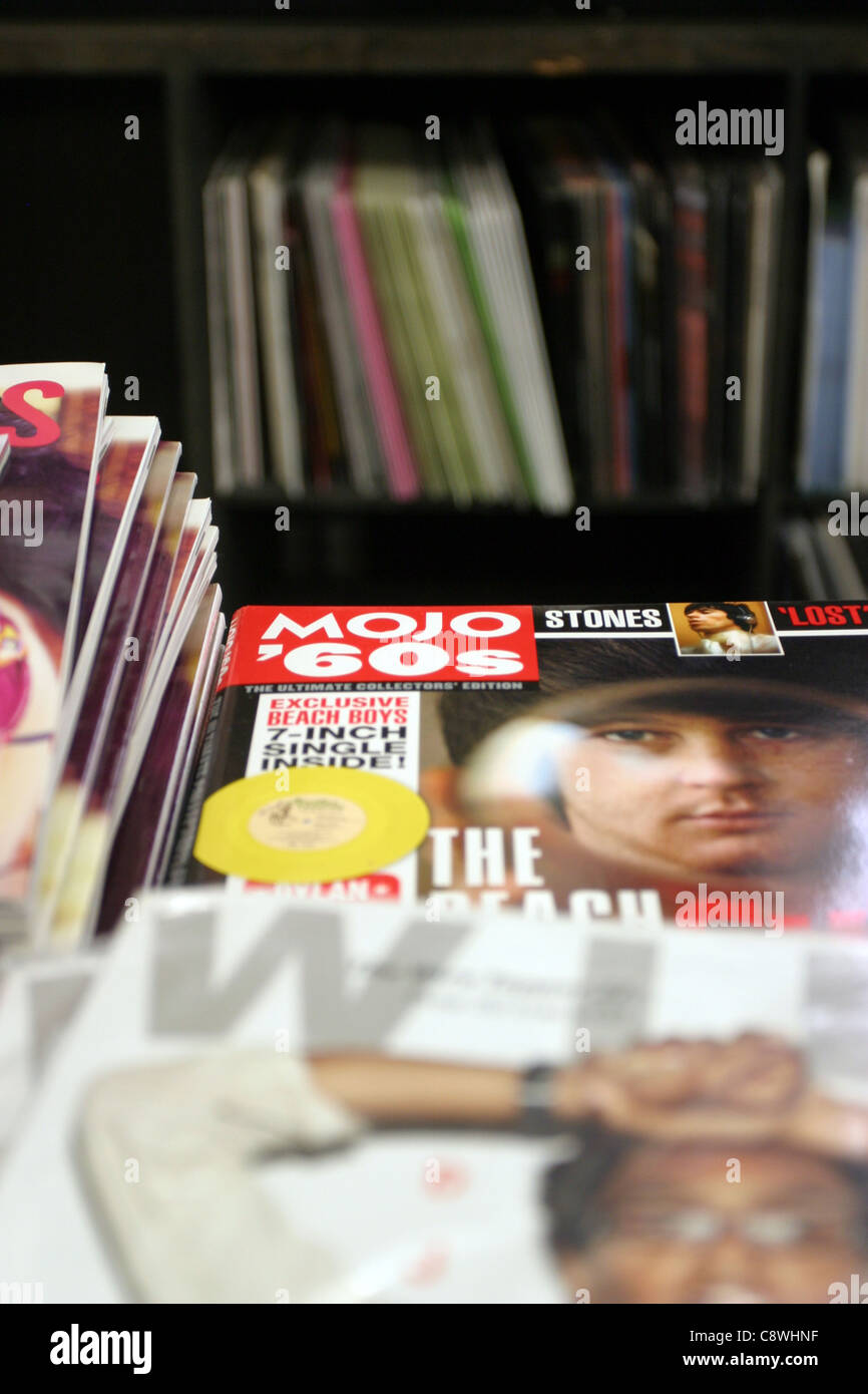 Music Magazines on the Counter at Rough Trade East Music Store Stock ...