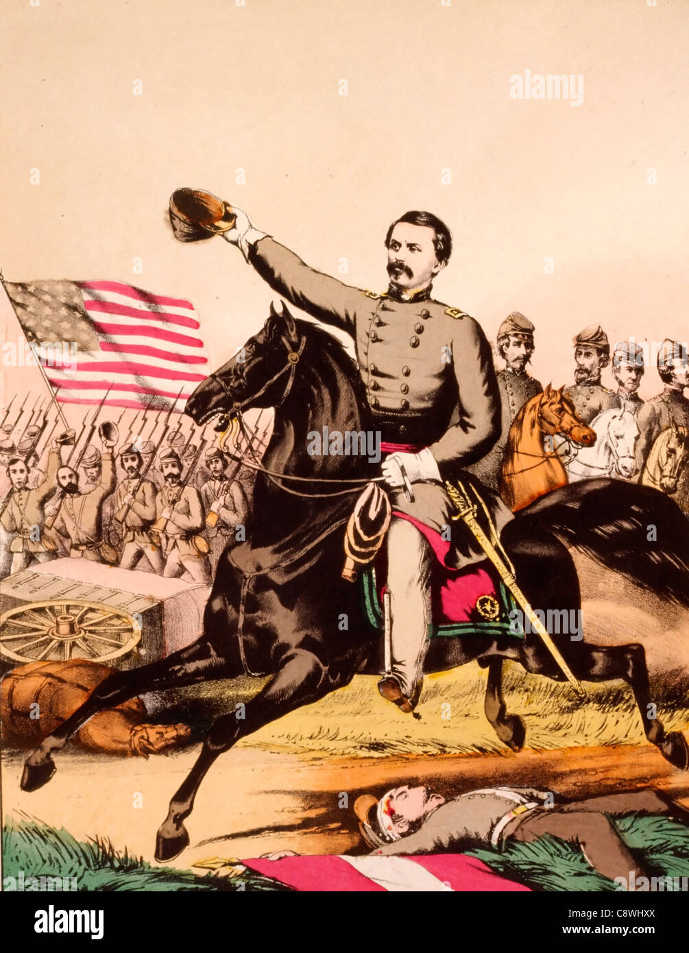 George Mcclellan In Color George Mcclellan Hi Res Stock Photography