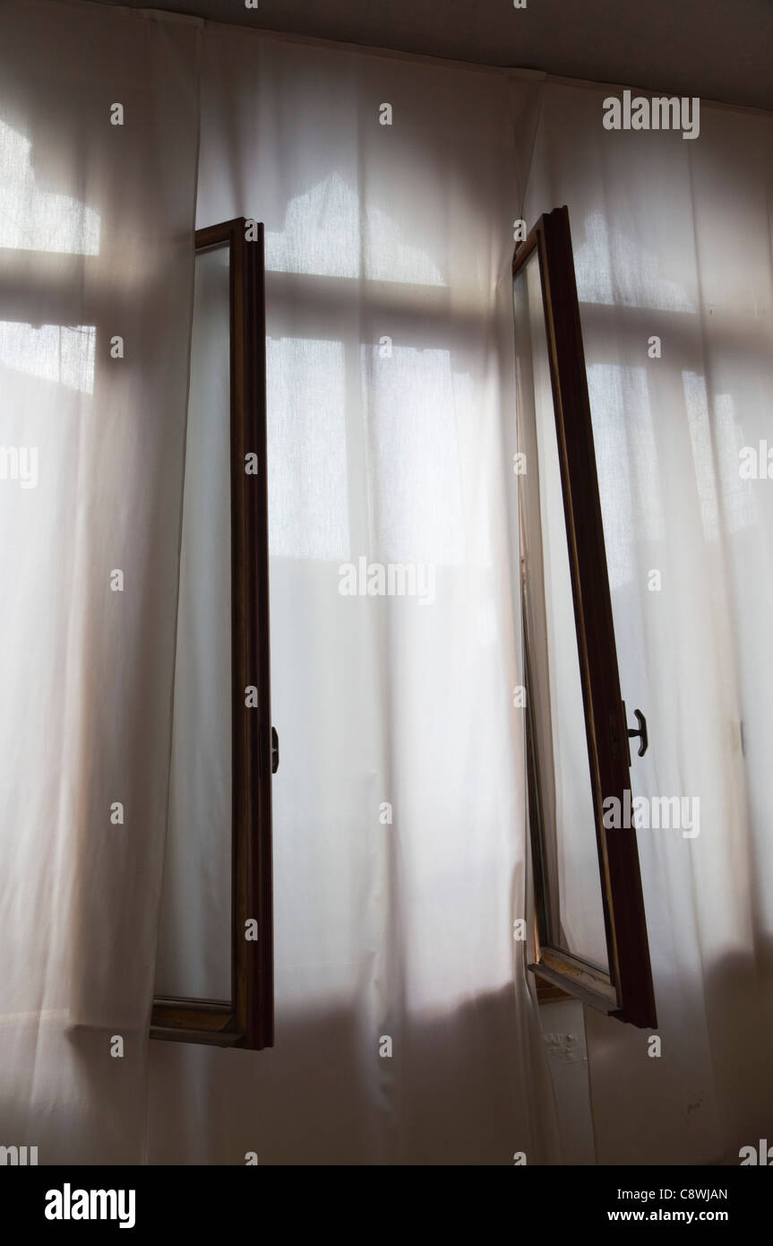 Venice - a Venetian window from the inside Stock Photo - Alamy
