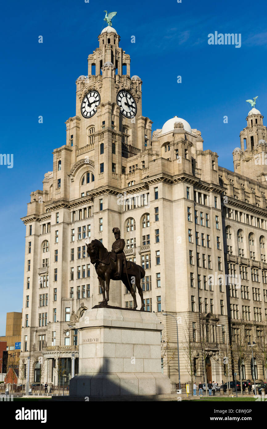 The Three Graces of the world famous Liverpool Waterfront Stock Photo ...
