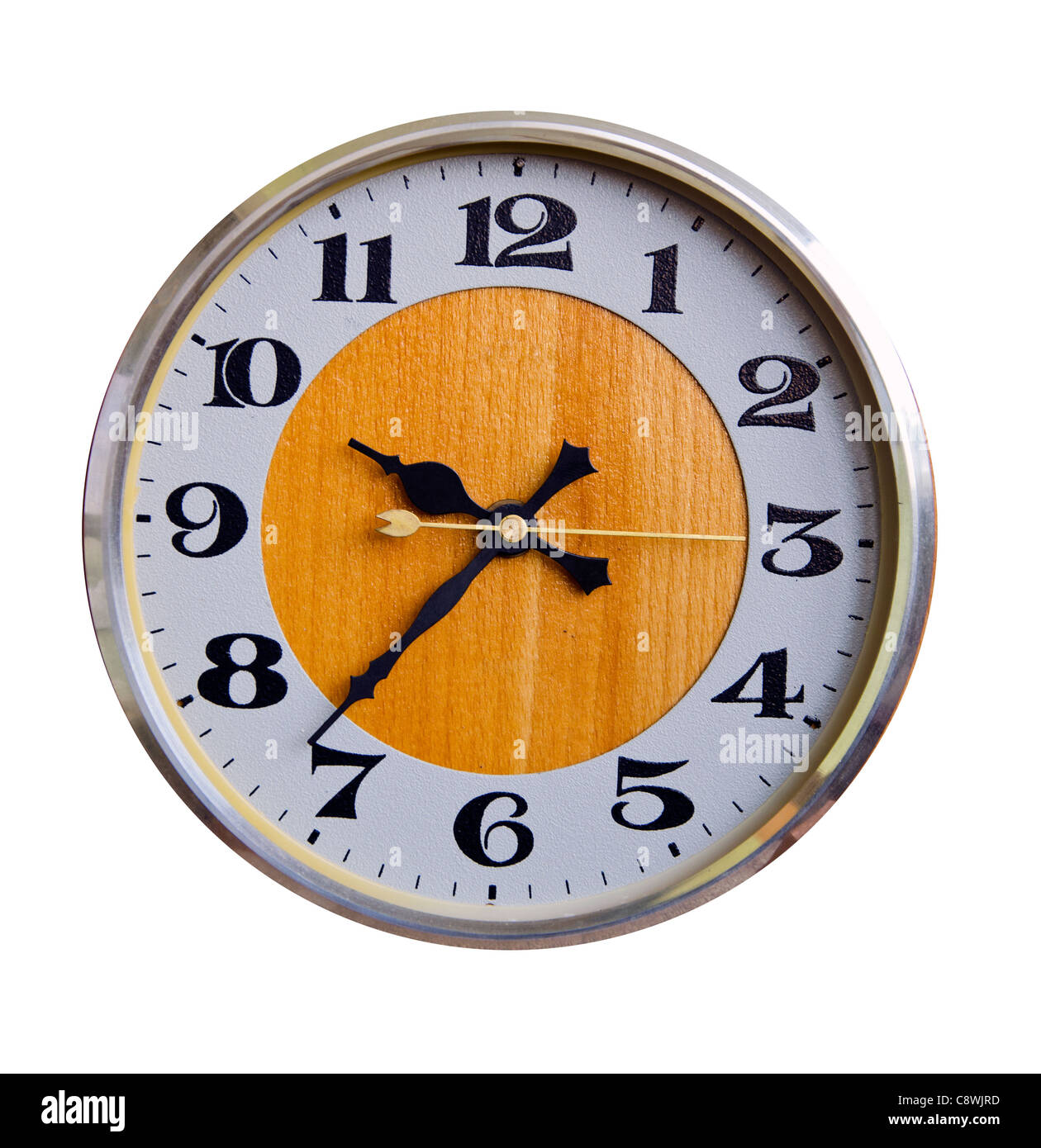 modern clock dial isolated on white background Stock Photo - Alamy