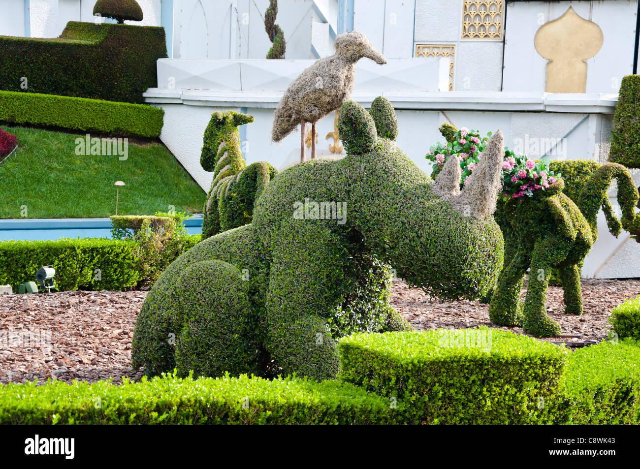 Bush in the shape of animal Stock Photo - Alamy