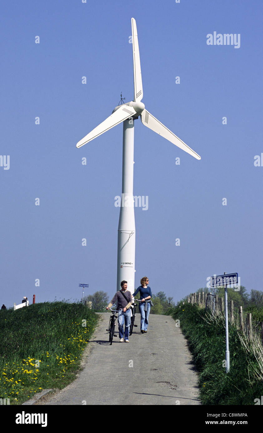Wind generator, Netherlands Stock Photo - Alamy