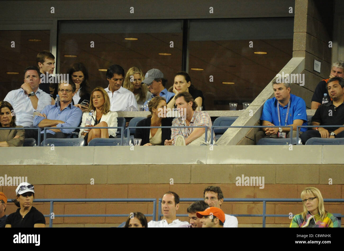 Kyle Maclachlan Christy Turlington Ed Norton in attendance US OPEN 2011 ...