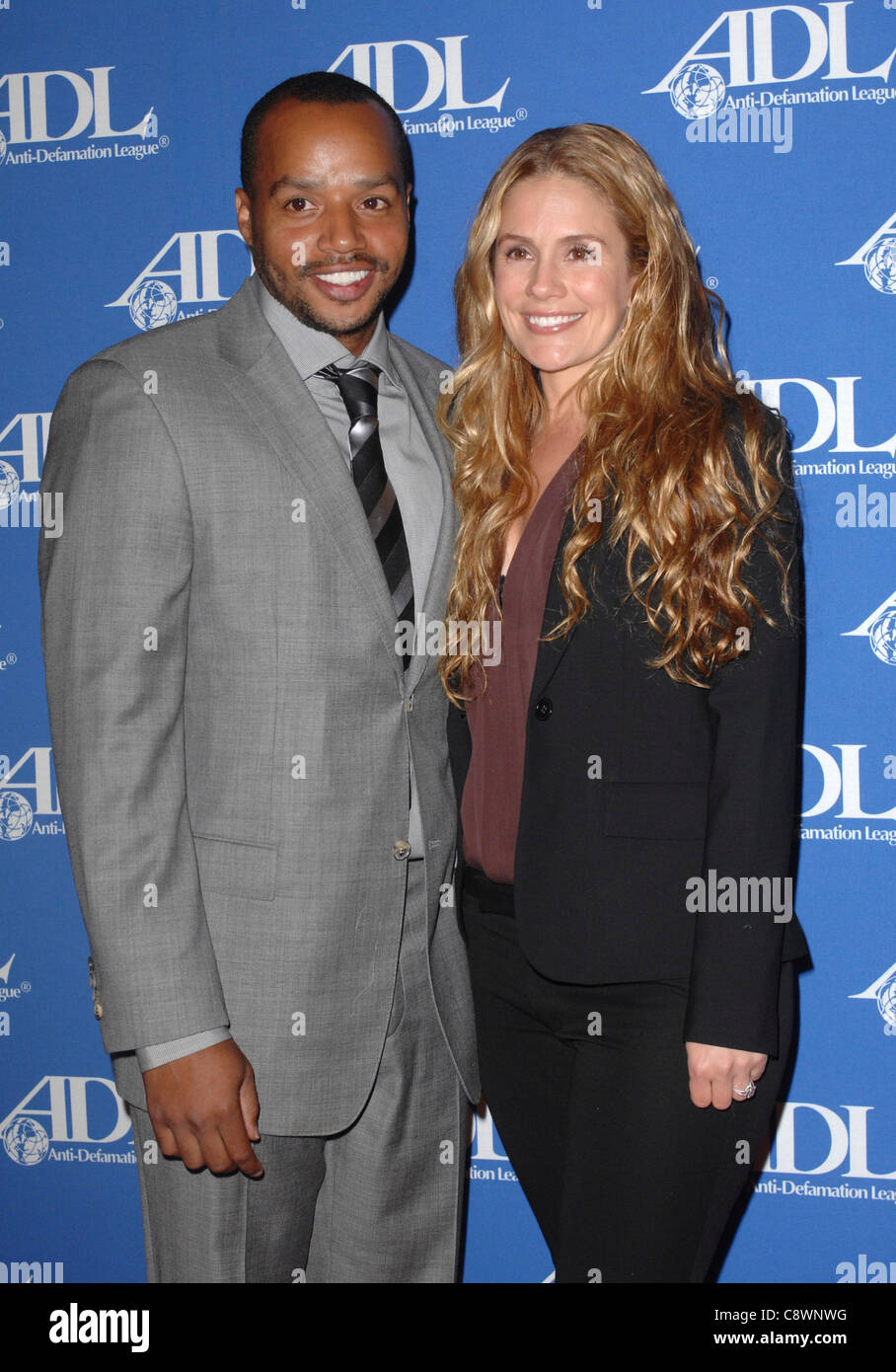 Donald Faison Cacee Cobb arrivals Anti-Defamation League Entertainment ...