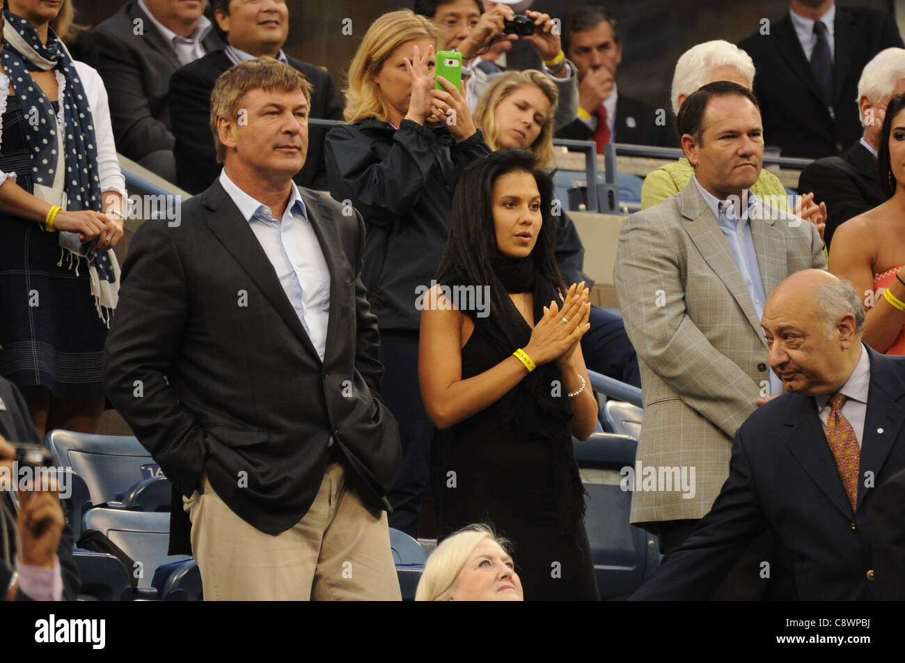 Alec Baldwin Hilaria Thomas in attendance US OPEN 2011 Tennis ...