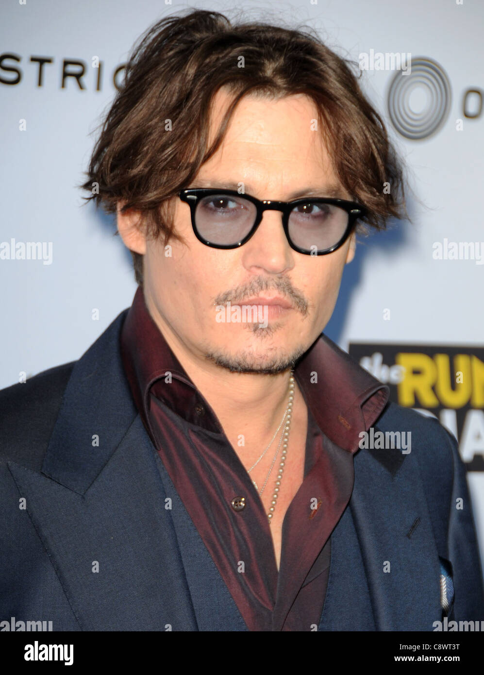 Johnny Depp at arrivals for THE RUM DIARY Premiere, Los Angeles County ...