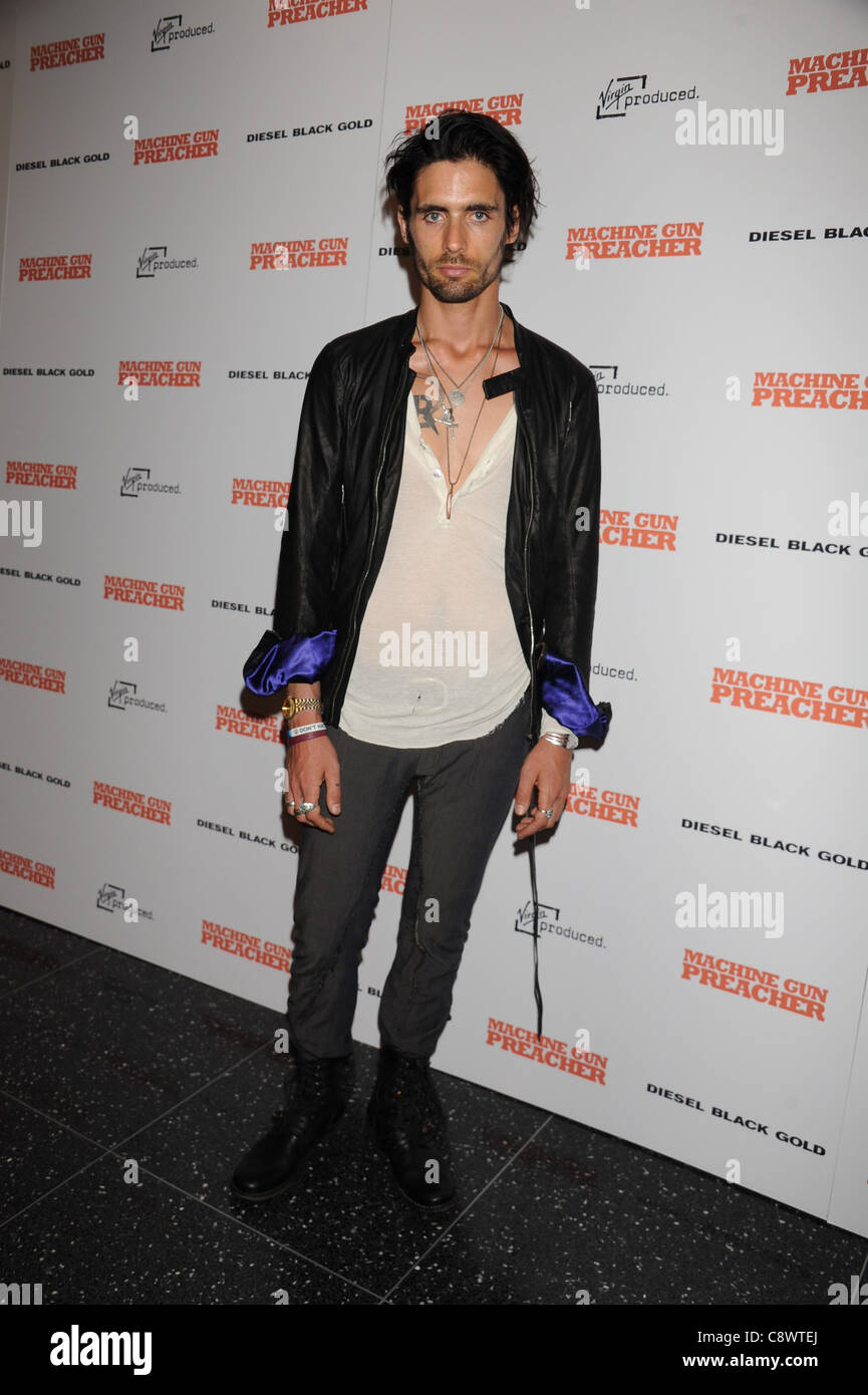 Tyson Ritter at arrivals for MACHINE GUN PREACHER Premiere, MoMA Museum ...
