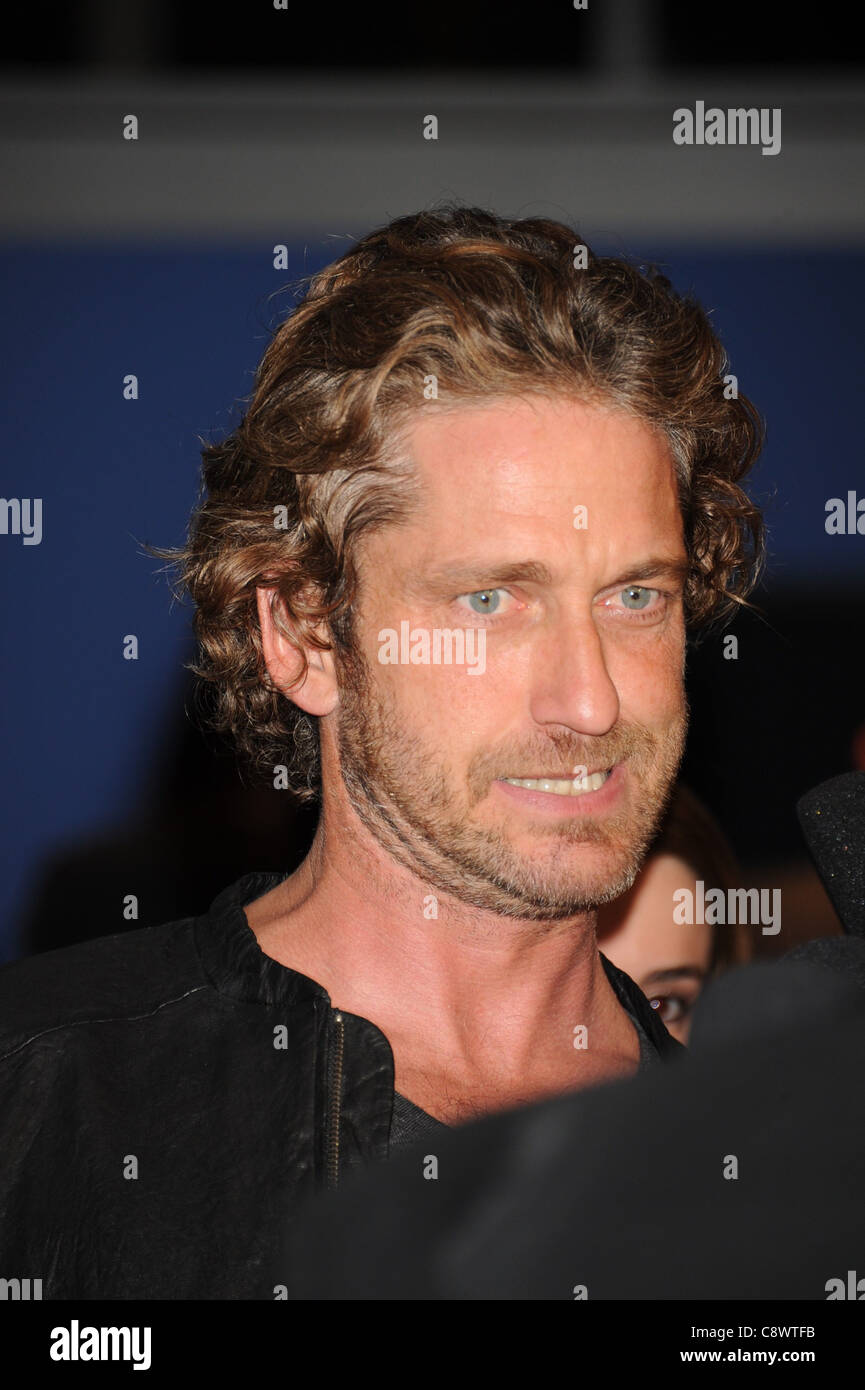 Gerard Butler at arrivals for MACHINE GUN PREACHER Premiere, MoMA ...