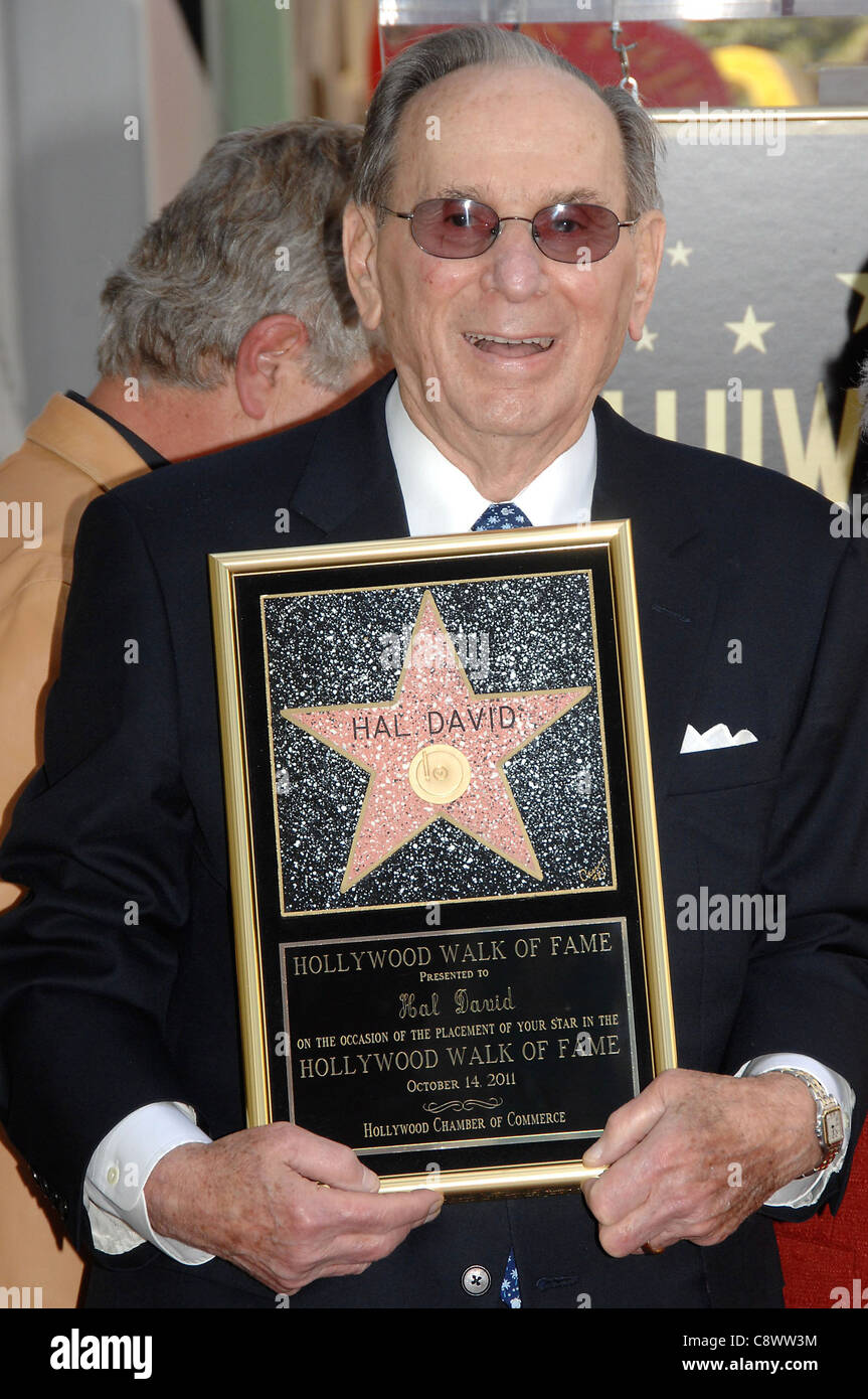 Hal David at the induction ceremony for Star on the Hollywood Walk of ...