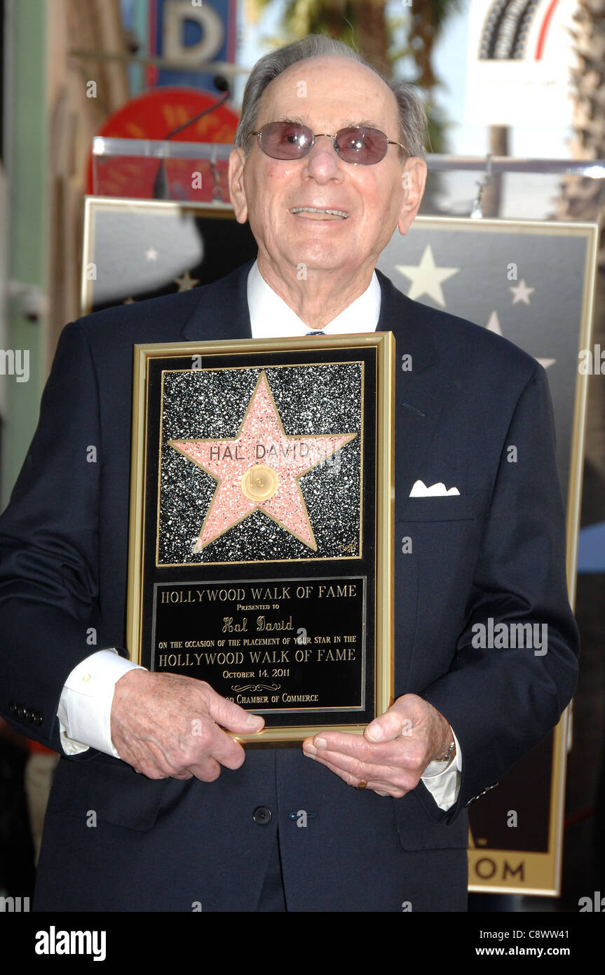 Hal David at the induction ceremony for Star on the Hollywood Walk of ...