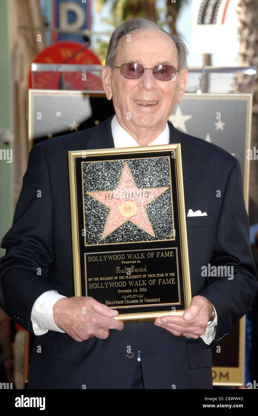 Hal David at the induction ceremony for Star on the Hollywood Walk of ...