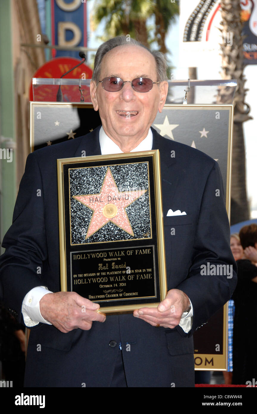 Hal David at the induction ceremony for Star on the Hollywood Walk of ...