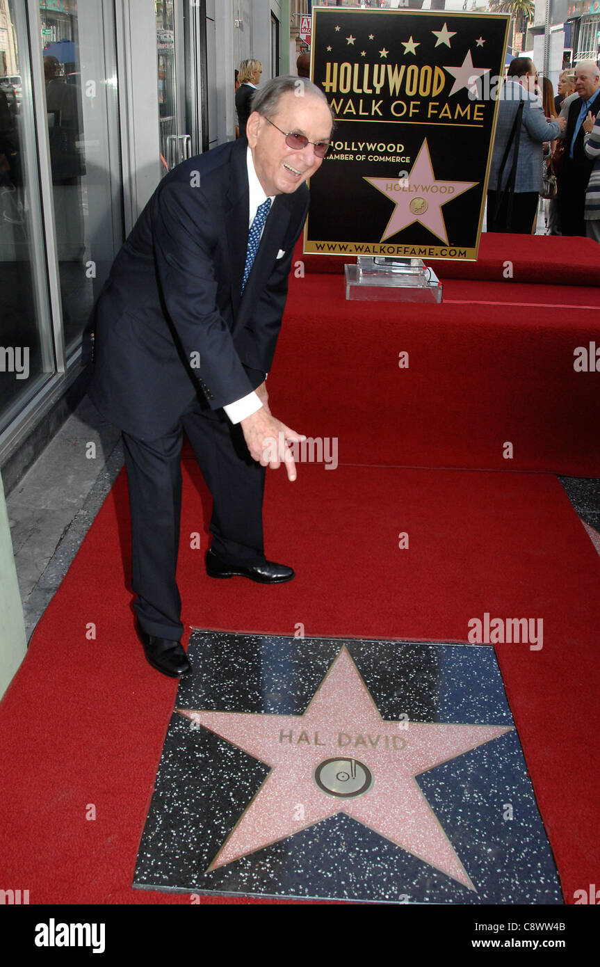Hal David at the induction ceremony for Star on the Hollywood Walk of ...