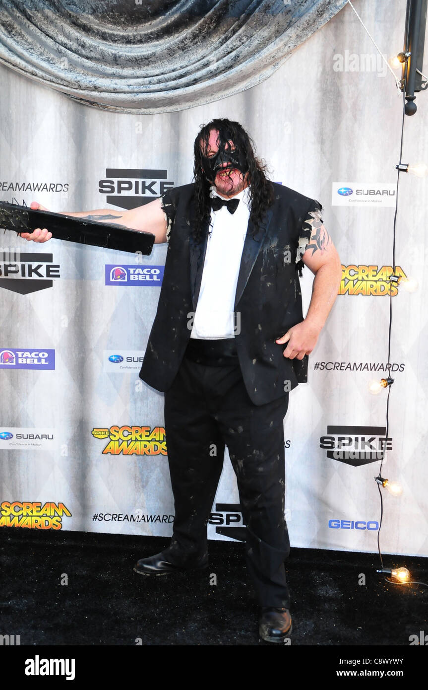 TNA Wrestler Abyss at arrivals for SPIKE TV SCREAM Awards 2011 ...