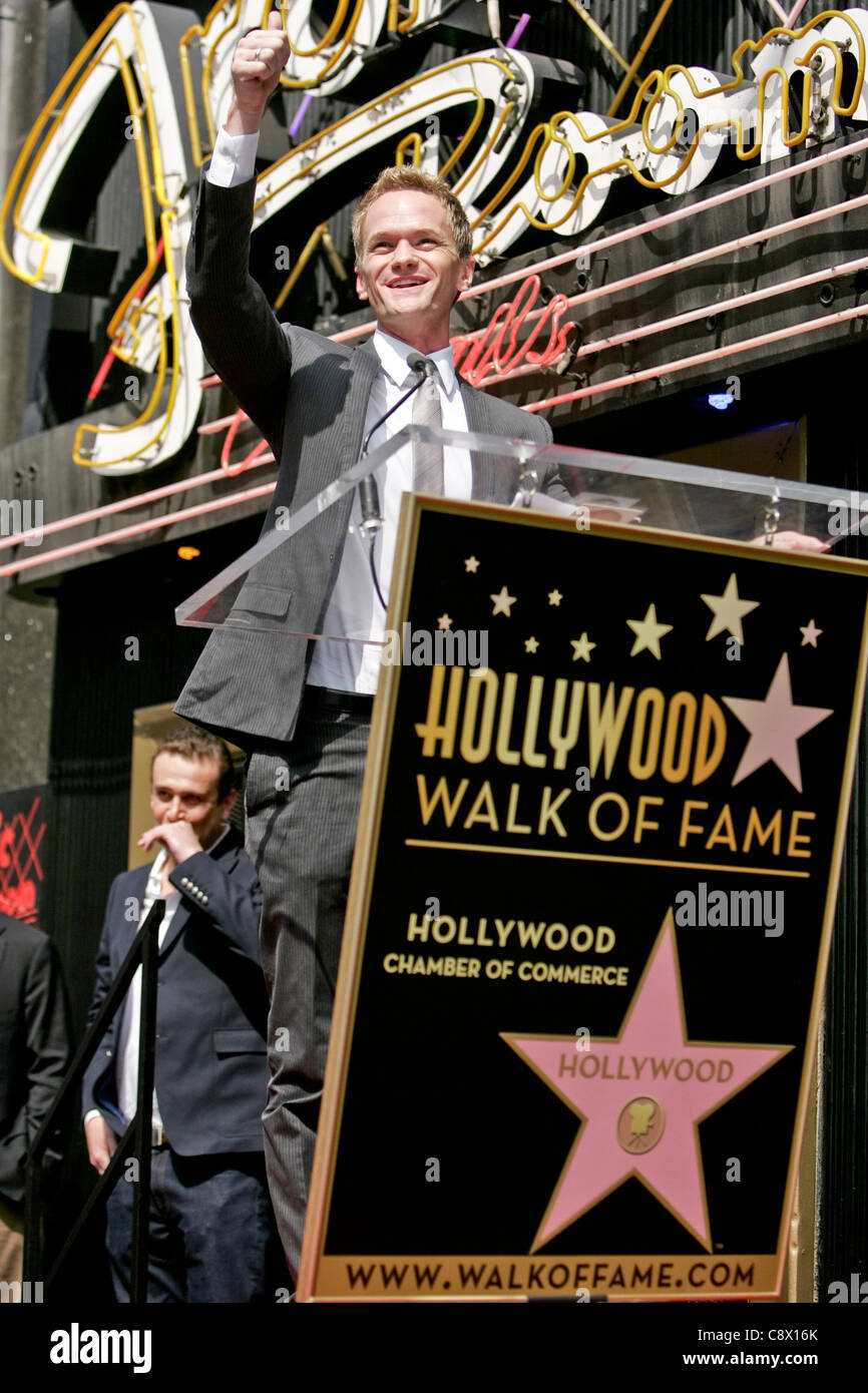 Neil Patrick Harris at the induction ceremony for Star on the Hollywood ...