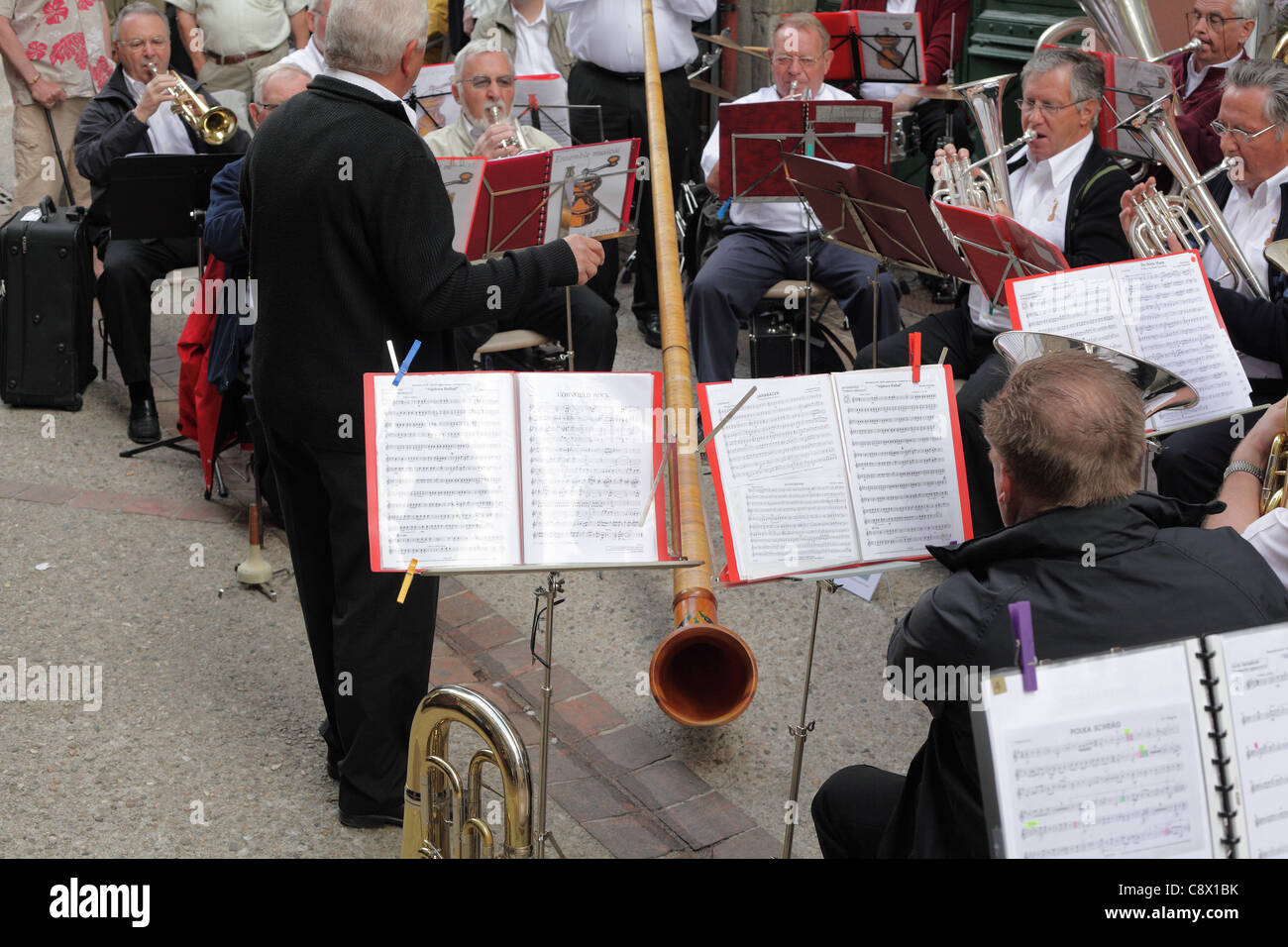 Street Band at Espalion, France, May 2011 Stock Photo - Alamy