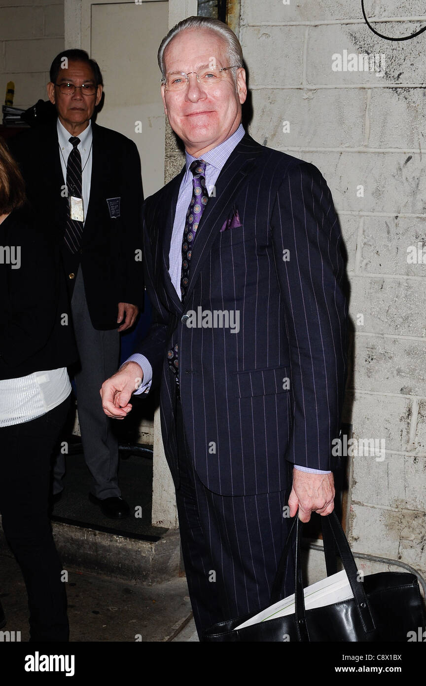 Tim Gunn, enters the 'Live With Regis And Kelly' taping at ABC Lincoln ...