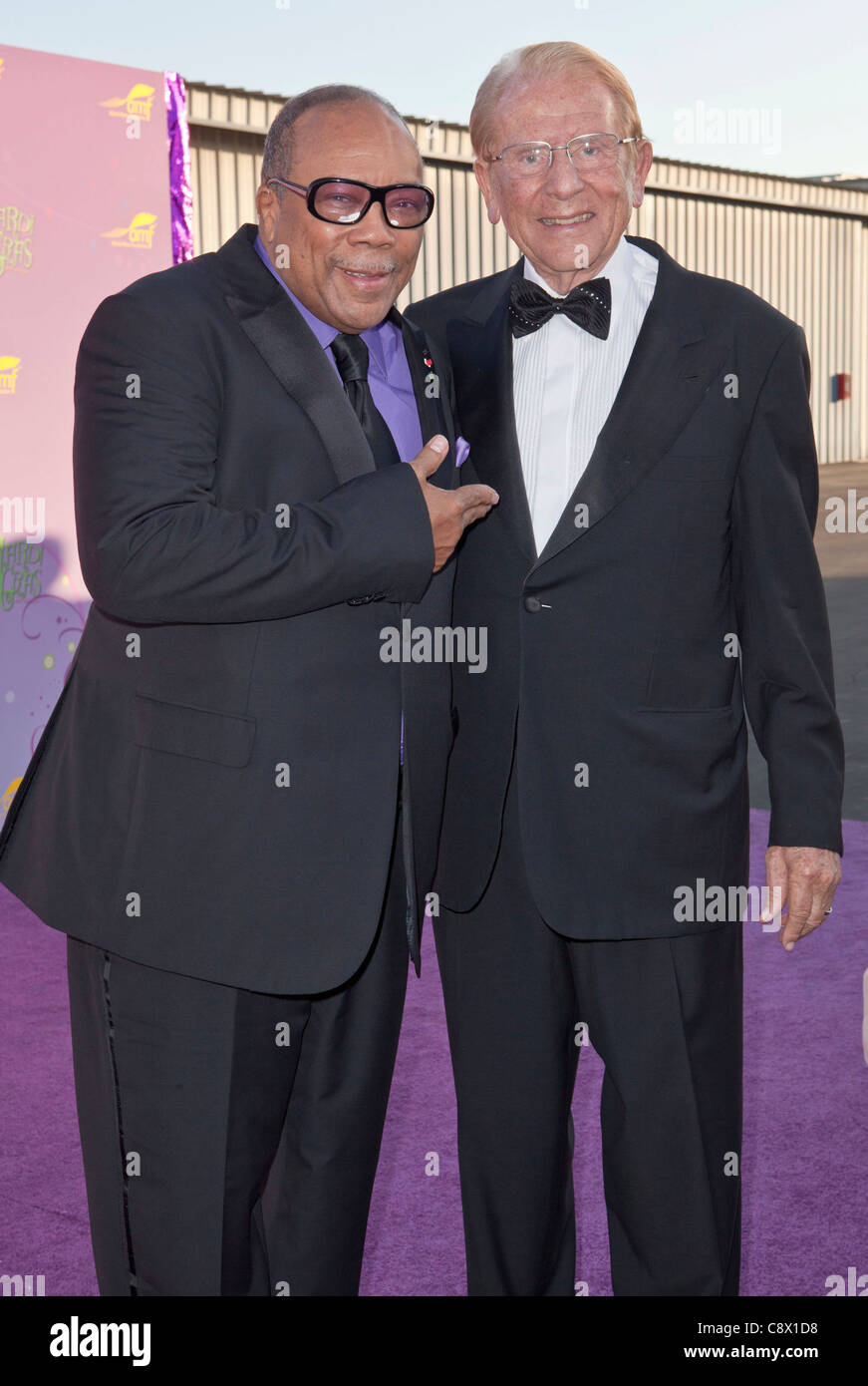 Quincy Jones, Alfred E. Mann in attendance for The Alfred Mann ...
