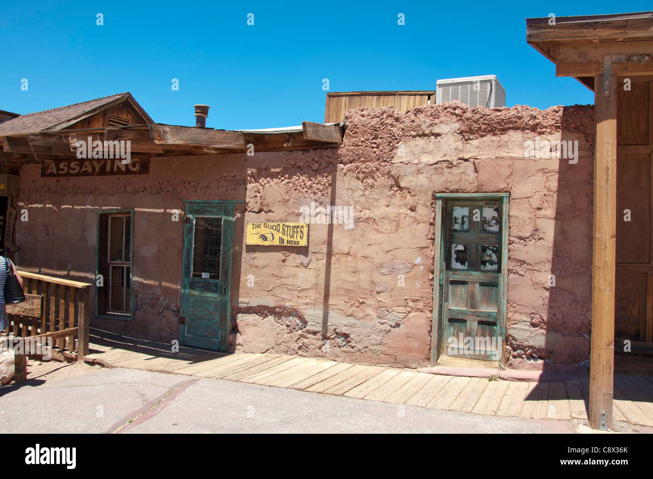 Calico Ghost Town Mojave Desert gold digging mine Stock Photo - Alamy