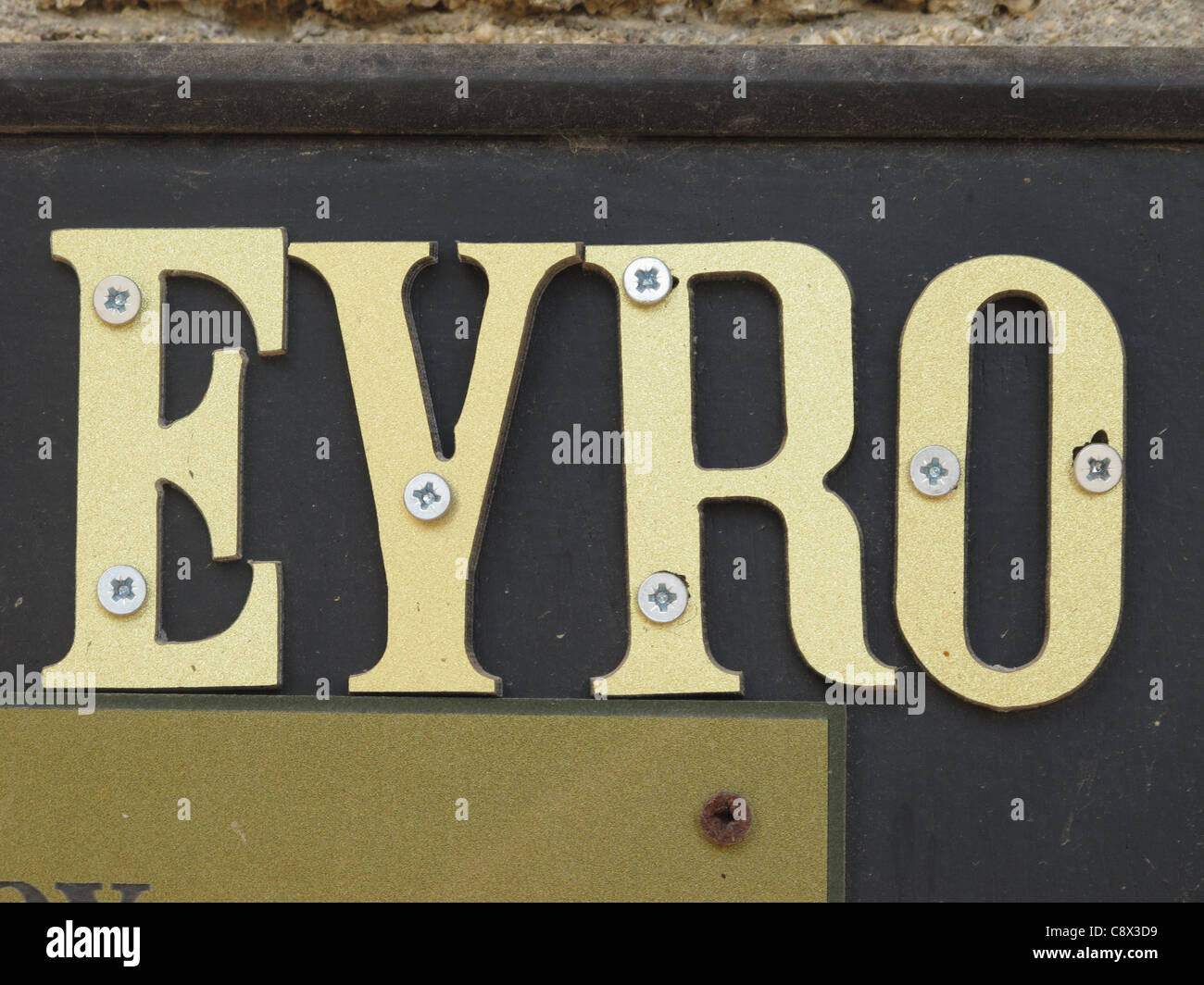 Last letter falling off hi-res stock photography and images - Alamy