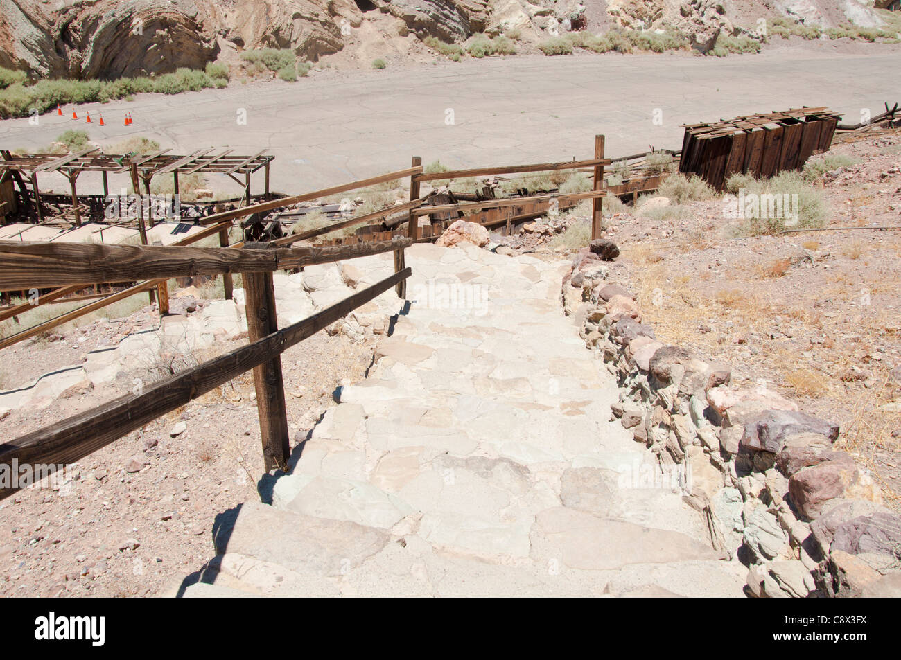 Calico Ghost Town Mojave Desert gold digging mine Stock Photo - Alamy