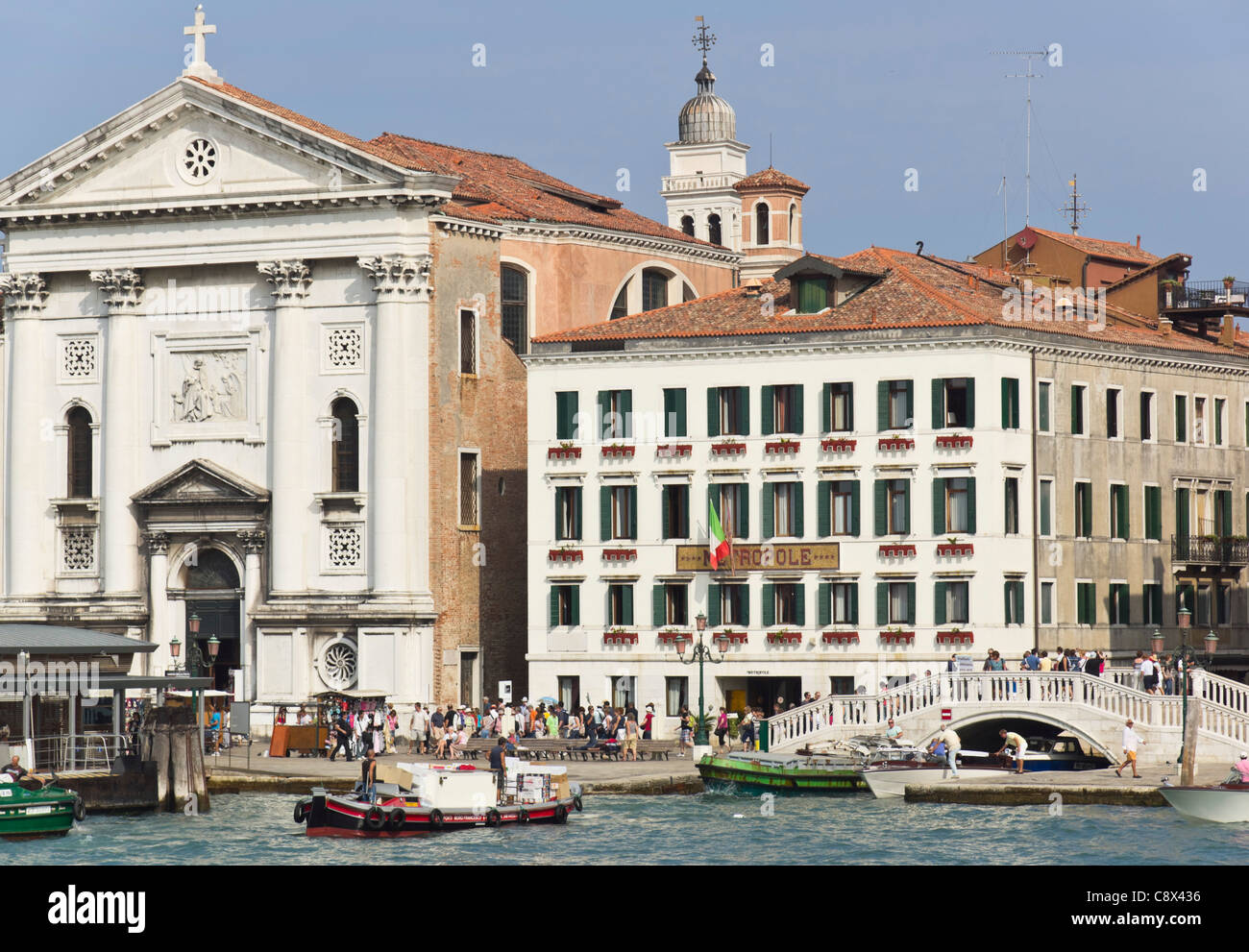 Venice - the Michelin starred Metropole Hotel on the main Riva ...