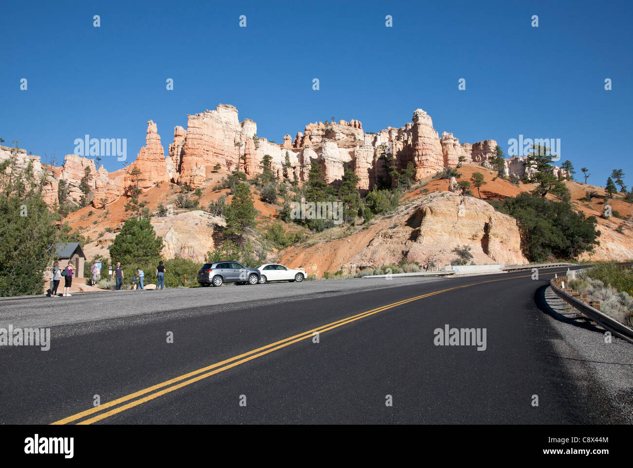 Scenic road to Bryce Canyon Stock Photo - Alamy