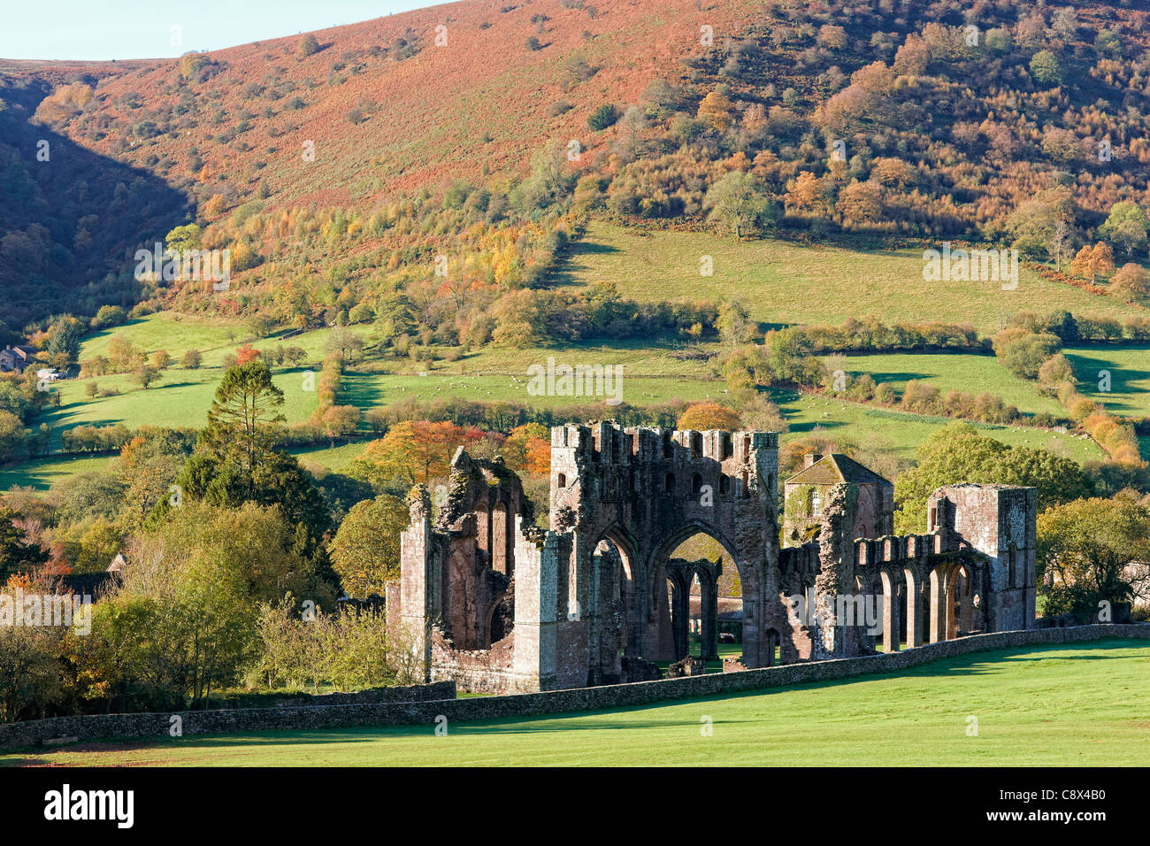 Llanthony Priory, a ruined Augustinian priory situated in the remote ...