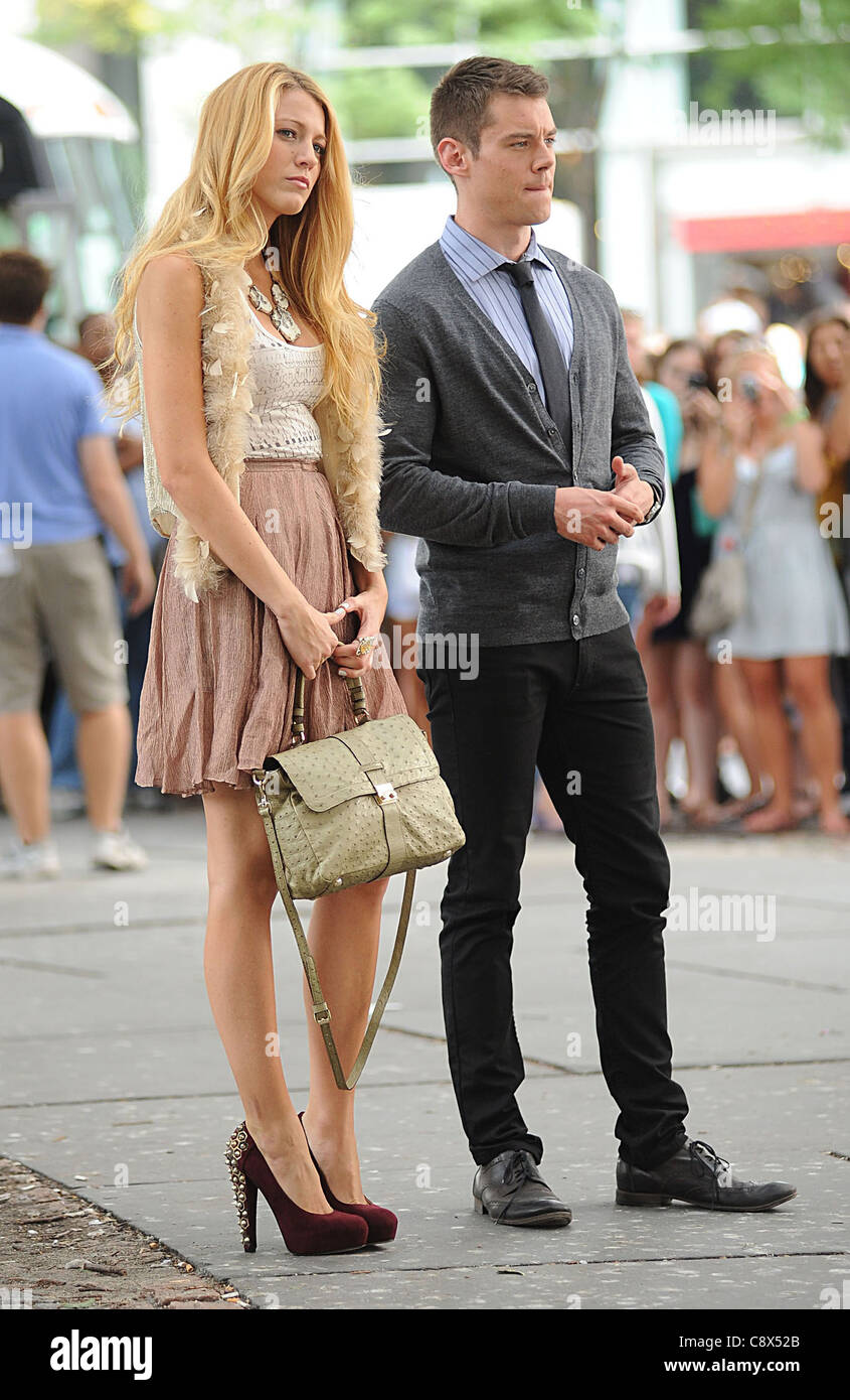 Blake Lively wearing Haute Hippie vest Rodarte Opening Ceremony skirt ...