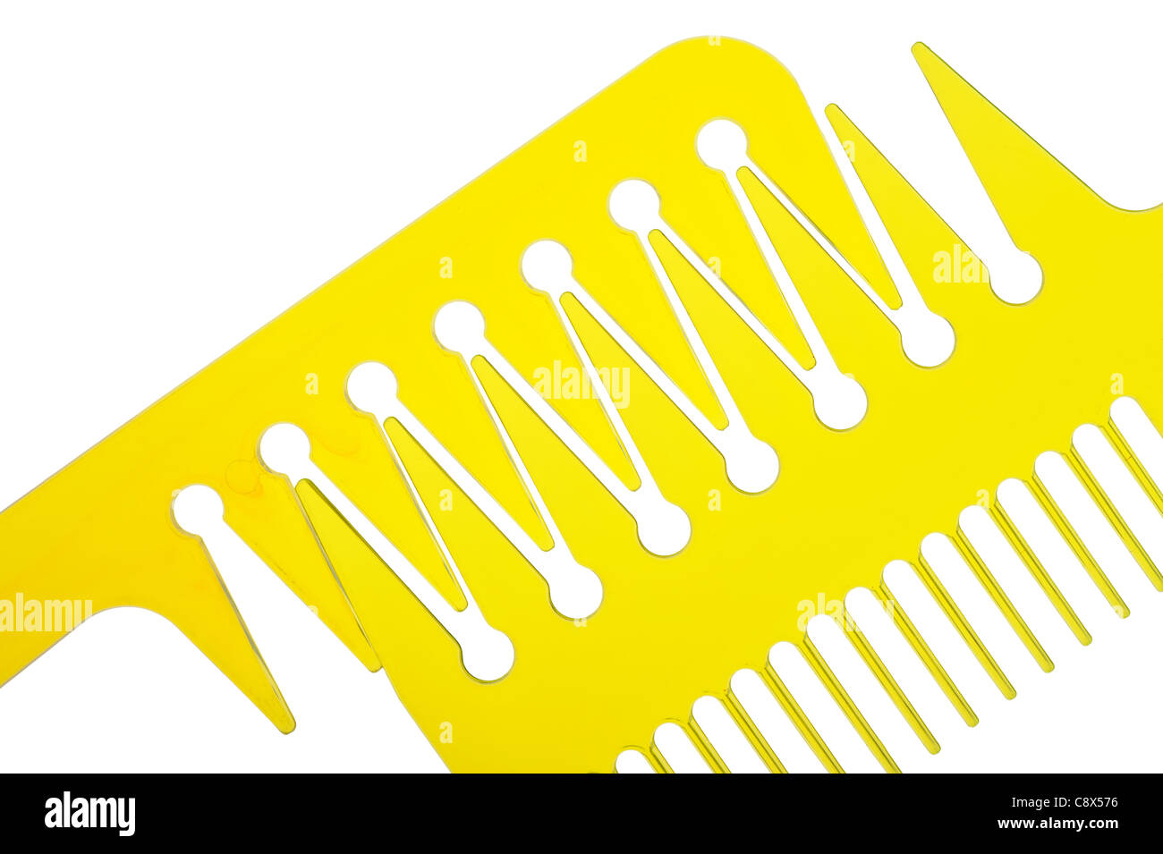 Set multi-coloured transparent combs. It is photographed on a gleam. It ...