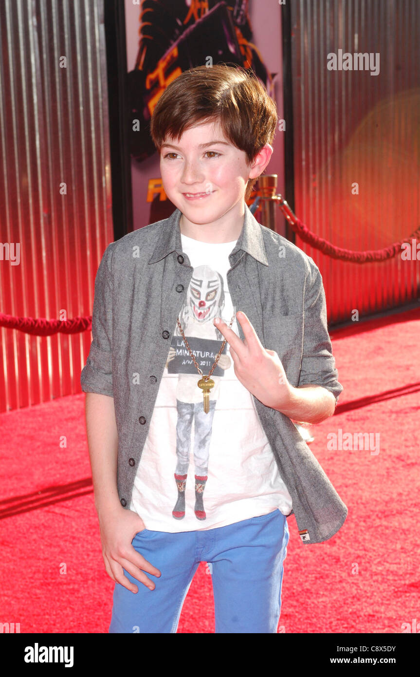 Mason Cook arrivals REAL STEEL Premiere Gibson Theatre Universal ...