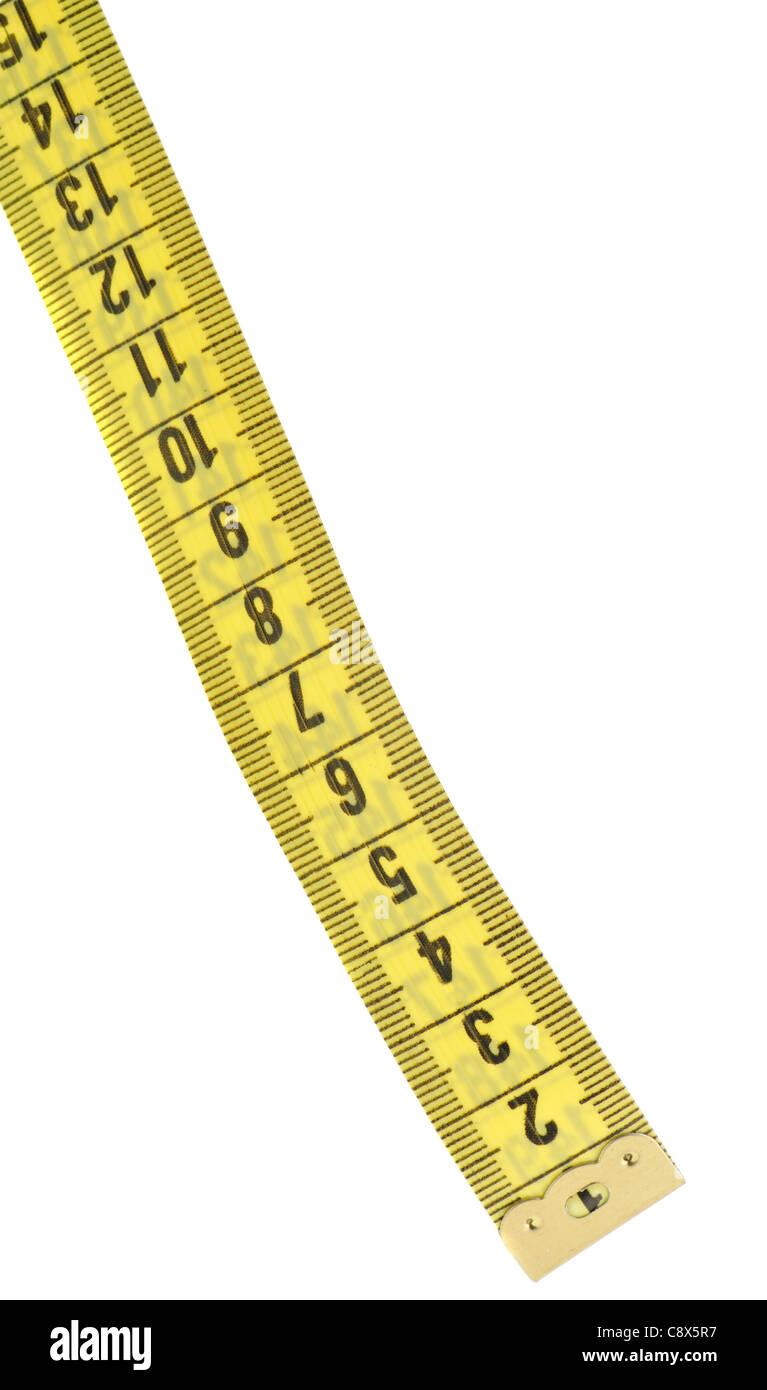 Measuring tape of the tailor. It is isolated on a white background ...