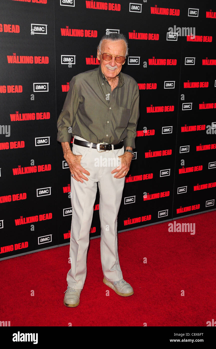 Stan Lee At Arrivals For The Walking Dead Season Two Premiere L A