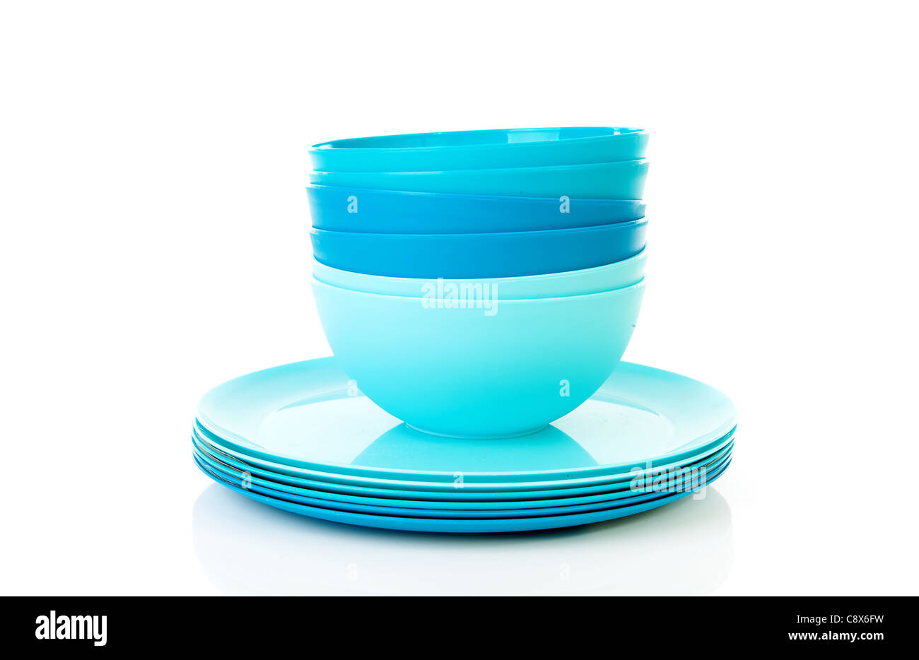 Pile of plates isolated hi-res stock photography and images - Alamy